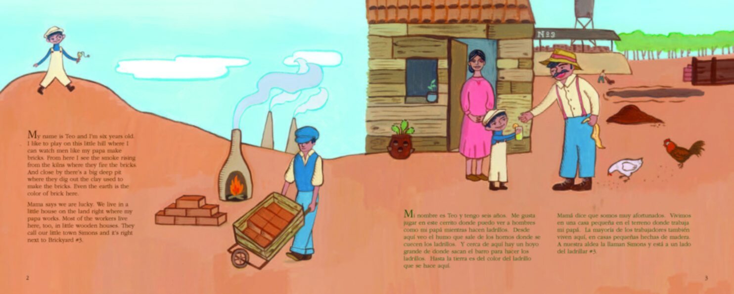Teo and the Brick | Bilingual Elementary Books